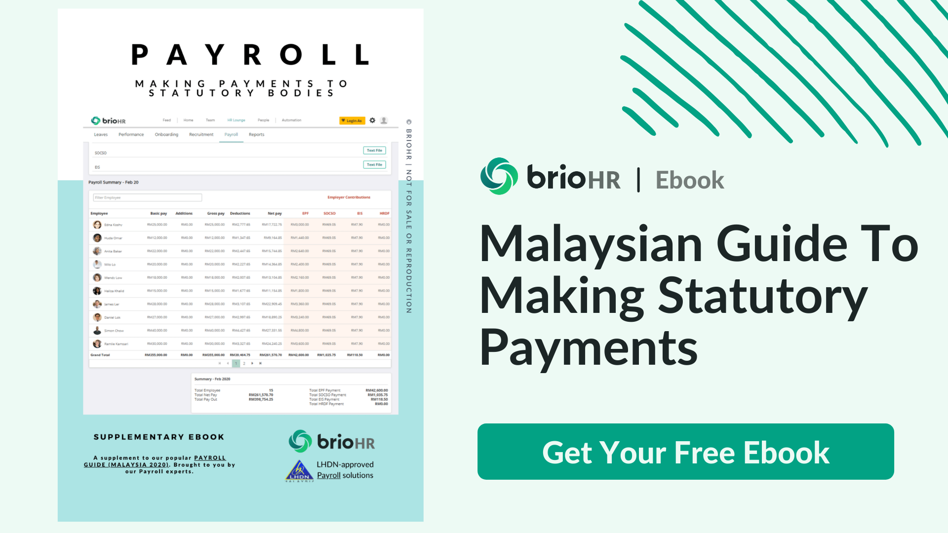 Malaysian Guide To Making Statutory Payments | BrioHR Free Ebooks